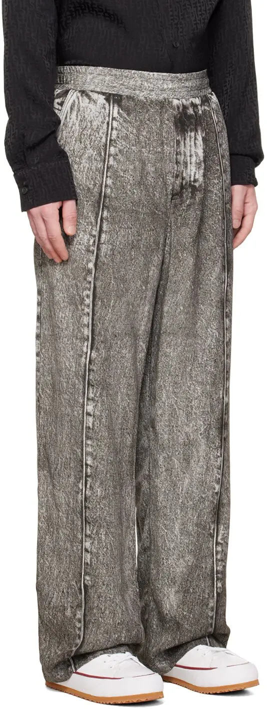DIESEL® Faded Effect Straight-leg Pants