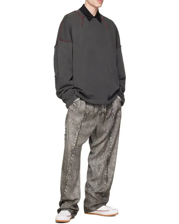 DIESEL® Faded Effect Straight-leg Pants
