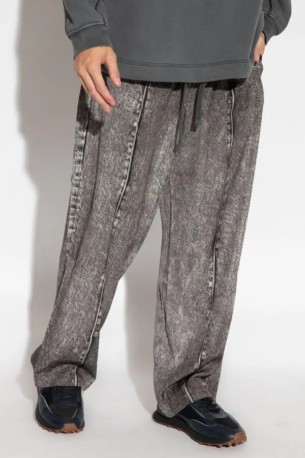 DIESEL® Faded Effect Straight-leg Pants