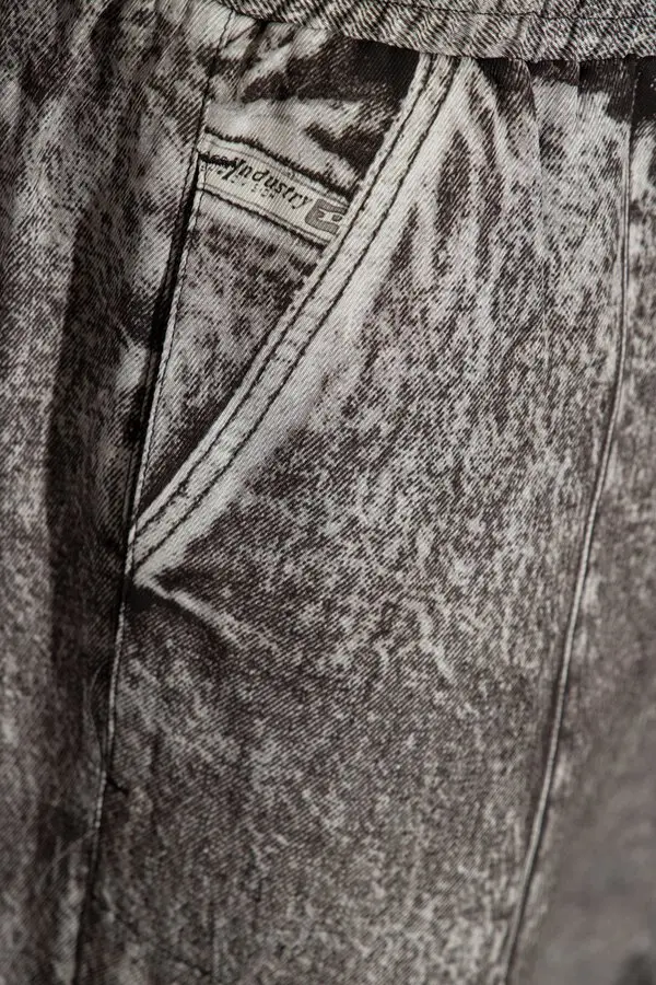 DIESEL® Faded Effect Straight-leg Pants