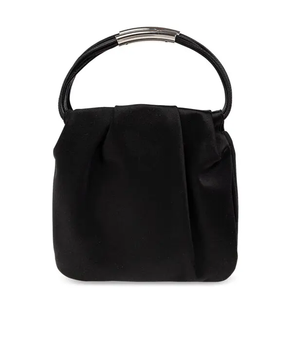 Saint Laurent Logo Detailed Top Handle Bag - Black