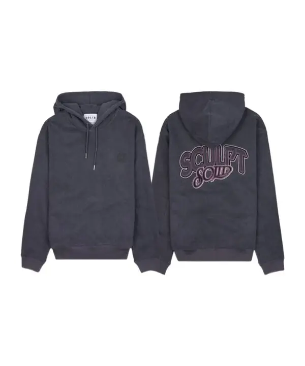 SOLID HOMME Hooded Long Sleeve Sweater
