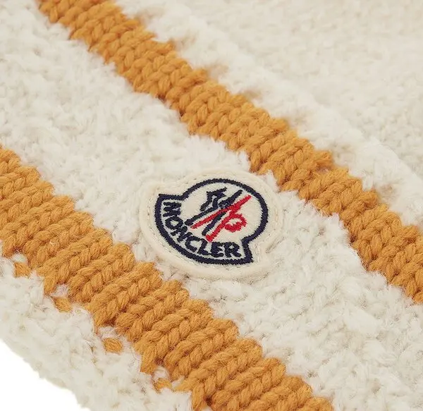 Moncler Cuffed Wool Hat - Nude