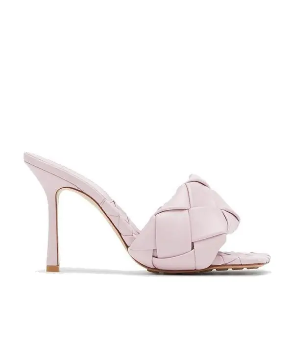 Bottega Veneta Knitted Leather Lido Mules