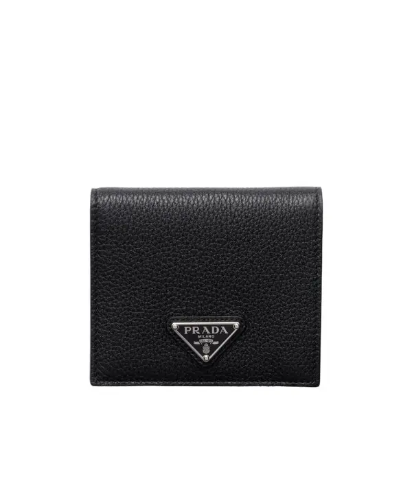 Prada Triangle-logo Wallet - Black