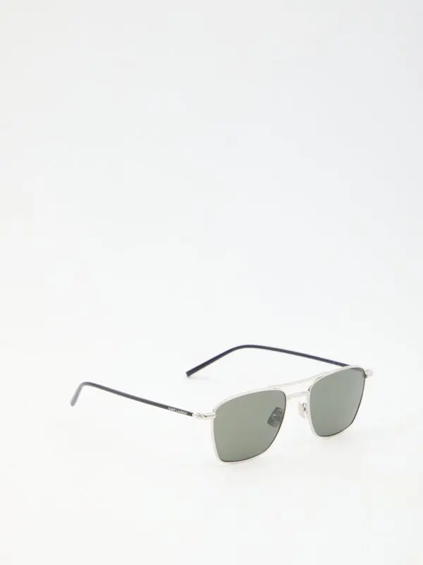 Saint Laurent Pilot Frame Sunglasses - Gray