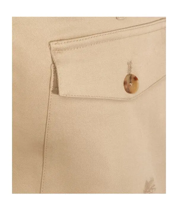 Etro Pegaso Embroidered Trousers - Nude