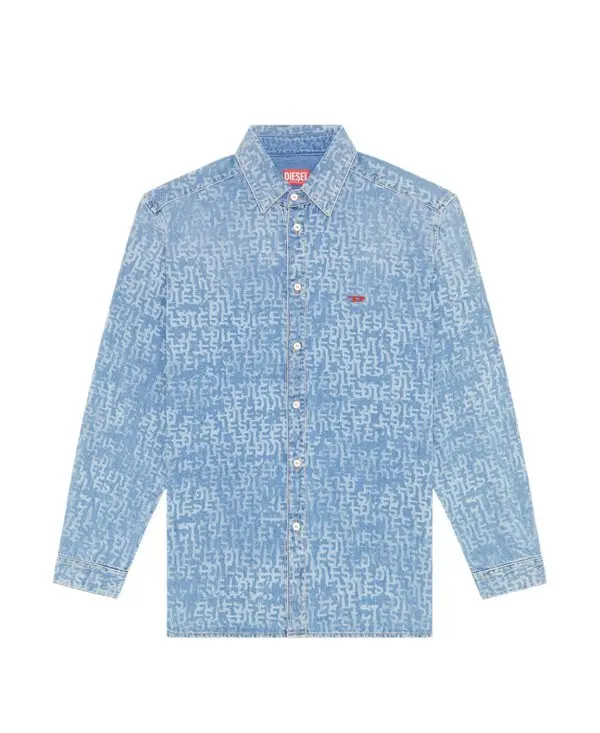 DIESEL® Allover Print Denim Shirt