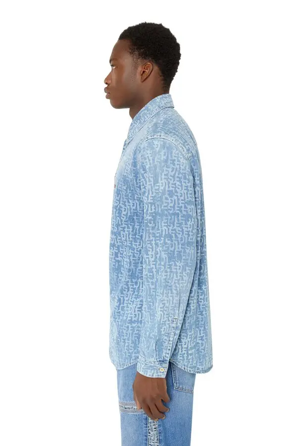 DIESEL® Allover Print Denim Shirt