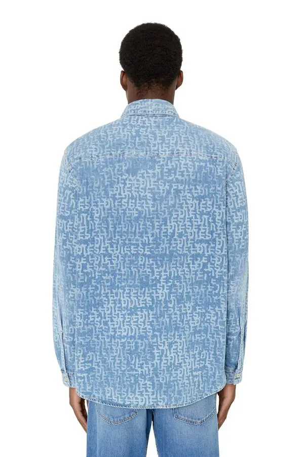 DIESEL® Allover Print Denim Shirt