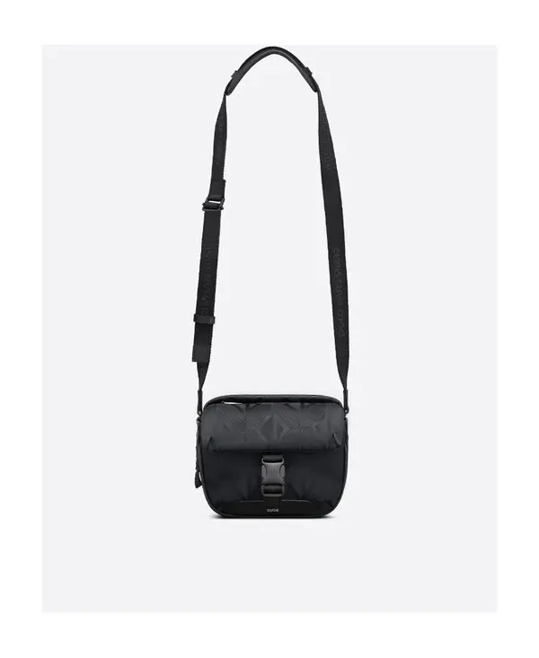 Dior Explorer Messenger Pouch In Cd Diamond Mirage Ski Nylon