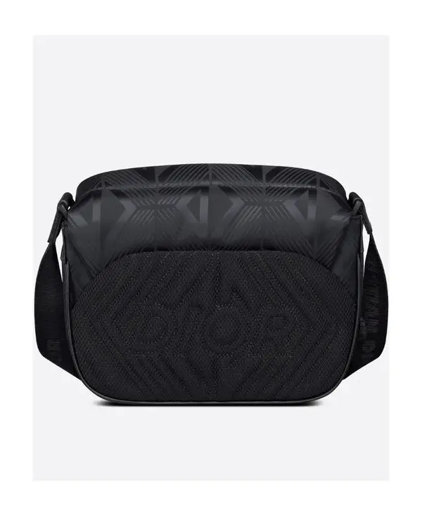 Dior Explorer Messenger Pouch In Cd Diamond Mirage Ski Nylon