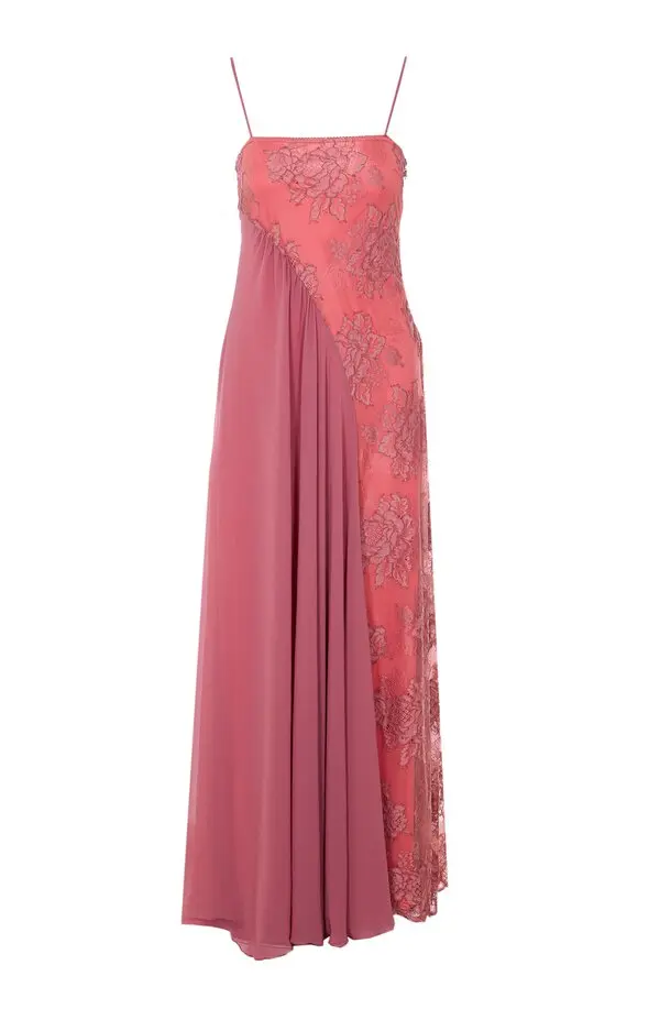 ANIYE BY Spaghetti Strap Lace Panel Maxi Dress