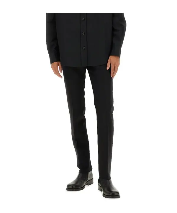 Alexander McQueen Tailored Straight-leg Pants - Black