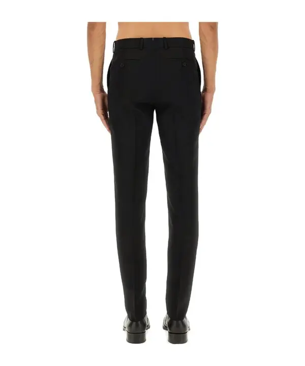 Alexander McQueen Tailored Straight-leg Pants - Black