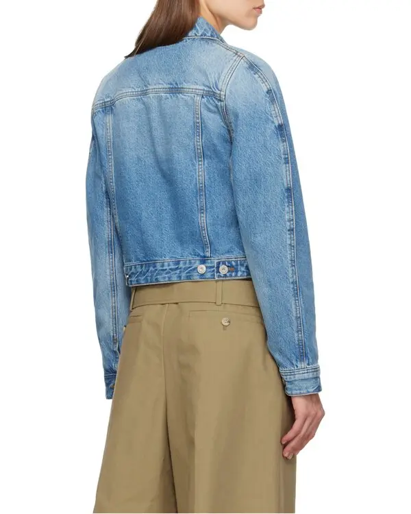 Jacquemus The Ovalo De-nîmes Denim Jacket - Blue