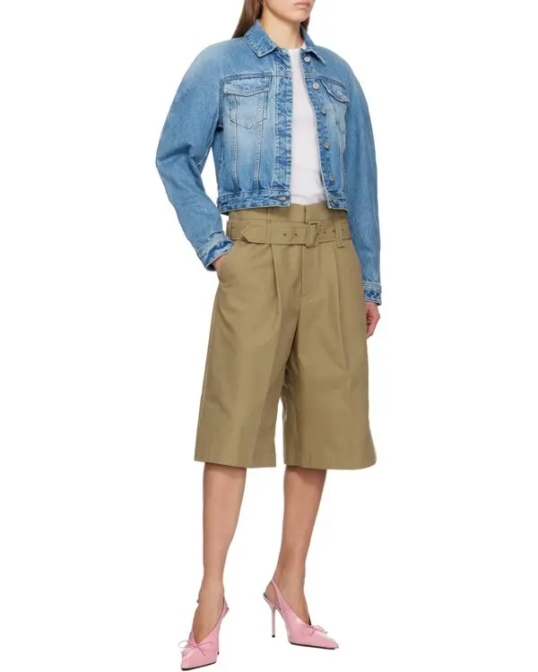 Jacquemus The Ovalo De-nîmes Denim Jacket - Blue