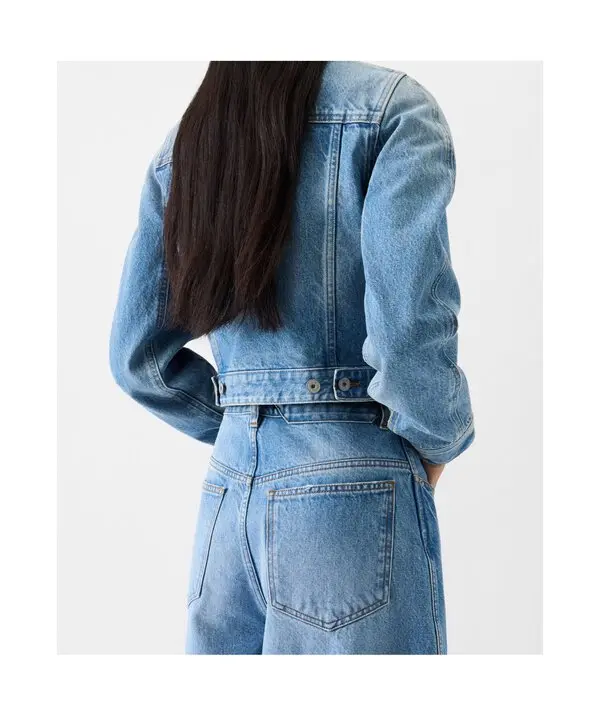 Jacquemus The Ovalo De-nîmes Denim Jacket - Blue