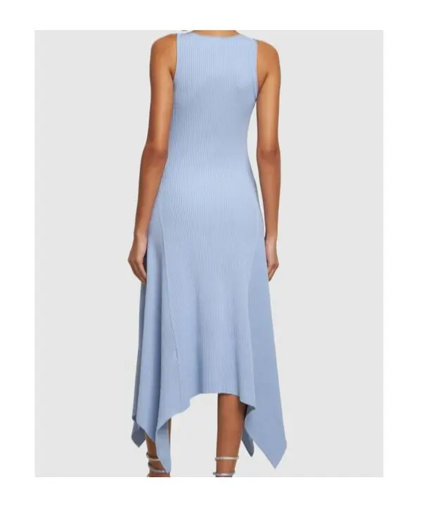 Simkhai Kiara Sleeveless V-neck Dress With Asymmetrical Hem