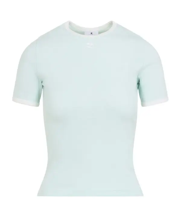 COURREGES Courrèges Heritage Crewneck T-shirt - Light Mint Green