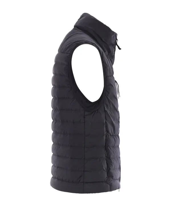 Stone Island Logo Patch High Neck Padded Gilet - Blue