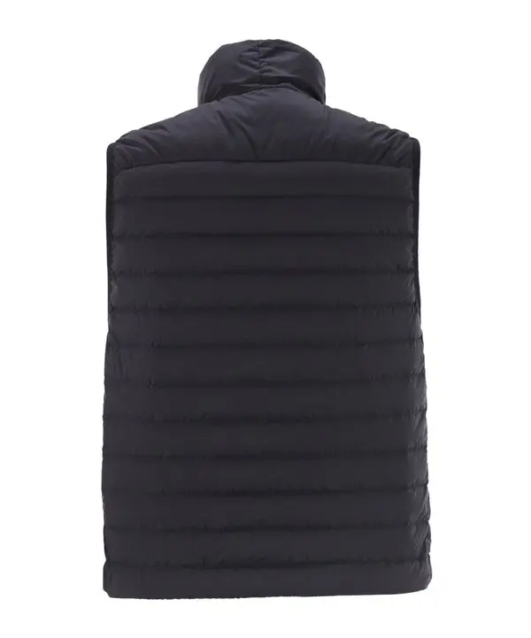 Stone Island Logo Patch High Neck Padded Gilet - Blue