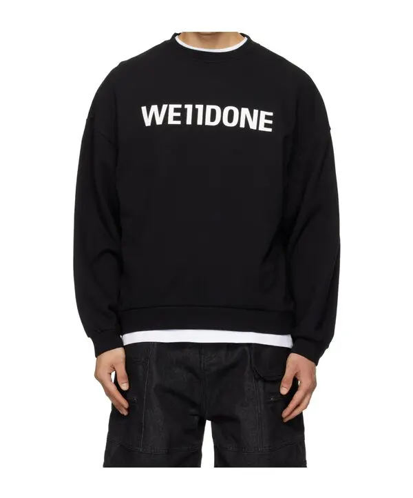 We11Done Long-sleeved Crew Neck Sweatshirt