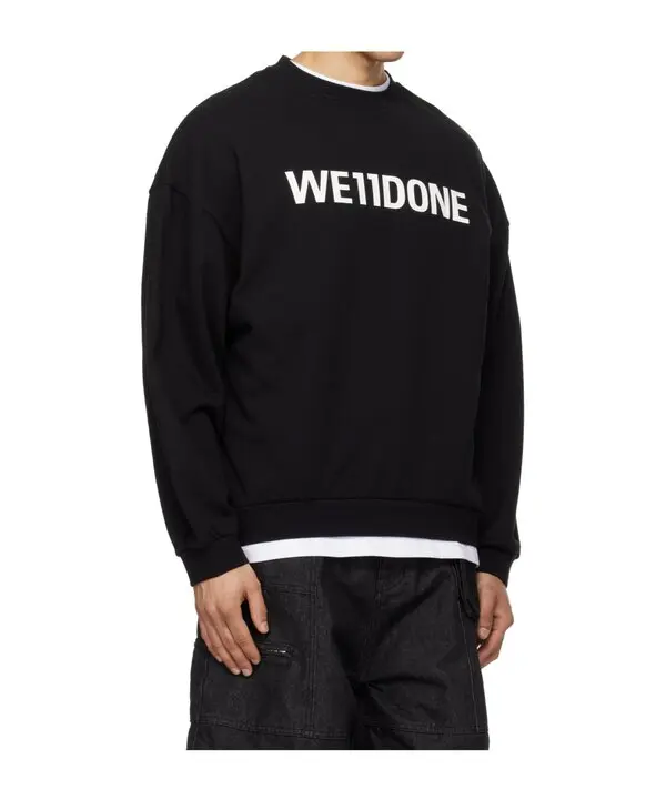 We11Done Long-sleeved Crew Neck Sweatshirt