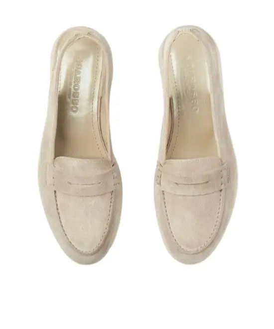 SCAROSSO Leila Loafers - Sand-colored