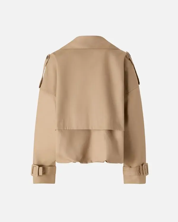 Pinko Short Double-breasted Trench Coat