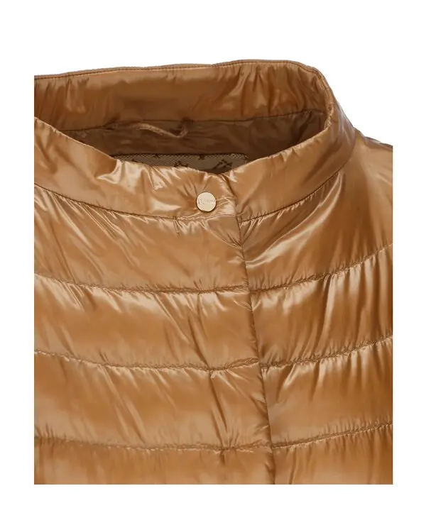Herno Mock Neck Puffer Jacket - Brown
