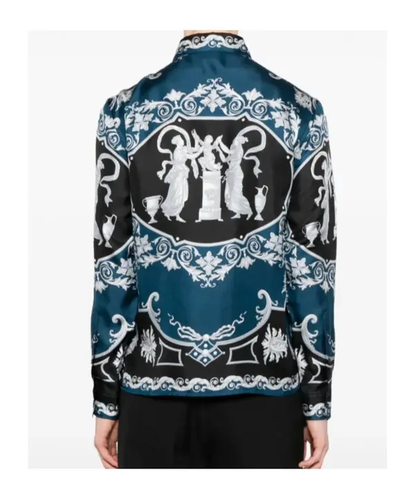 Versace Hall Of Hero Printed Shirt - Black