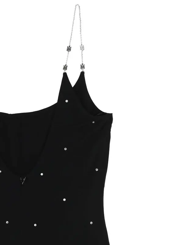 Amiri Embellished Strappy Mini Dress