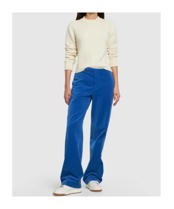 Aspesi Velvet High-waisted Casual Pants