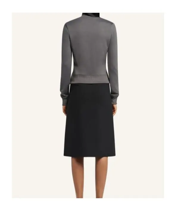 COURREGES Midi Skirt With Buttoned Slit