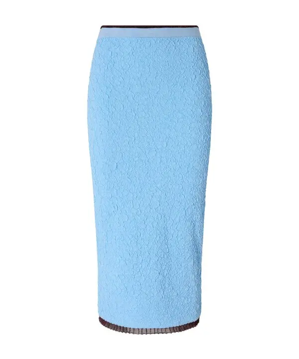 Pinko Textured Midi Skirt - Blue