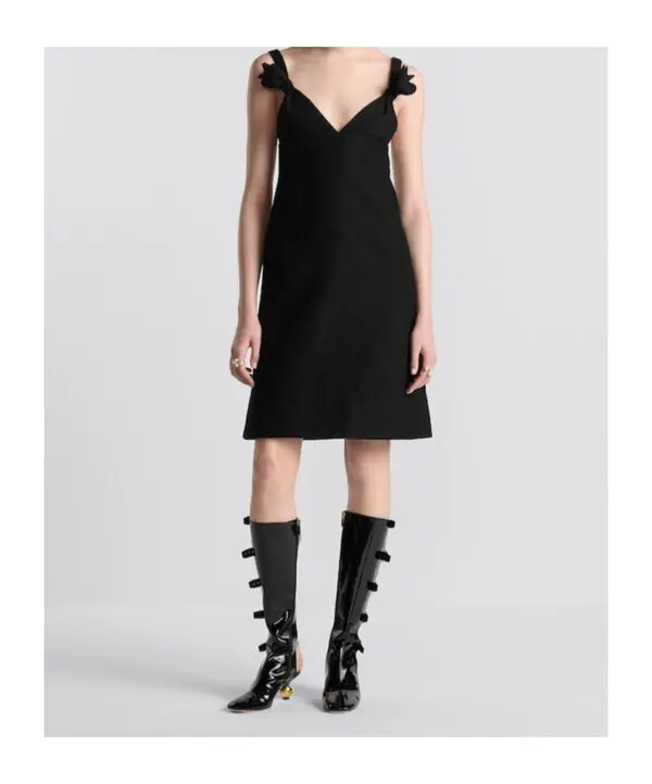 Dior Flared Dress With Bow Detail