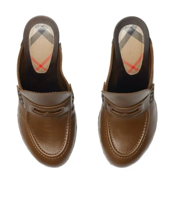Burberry Potter Stud Embellished Slip-on Mules - Splinter