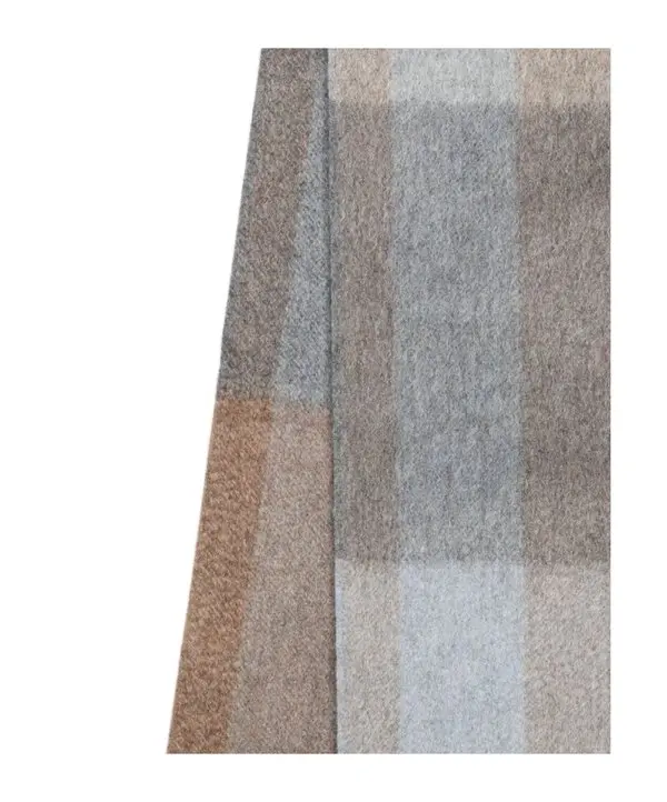 Zegna Fringed-detail Scarf - Gray