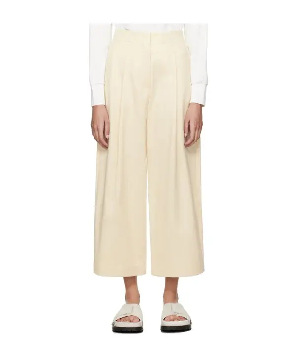Studio Nicholson Dordoni High-waist Pleated Trousers - Nude