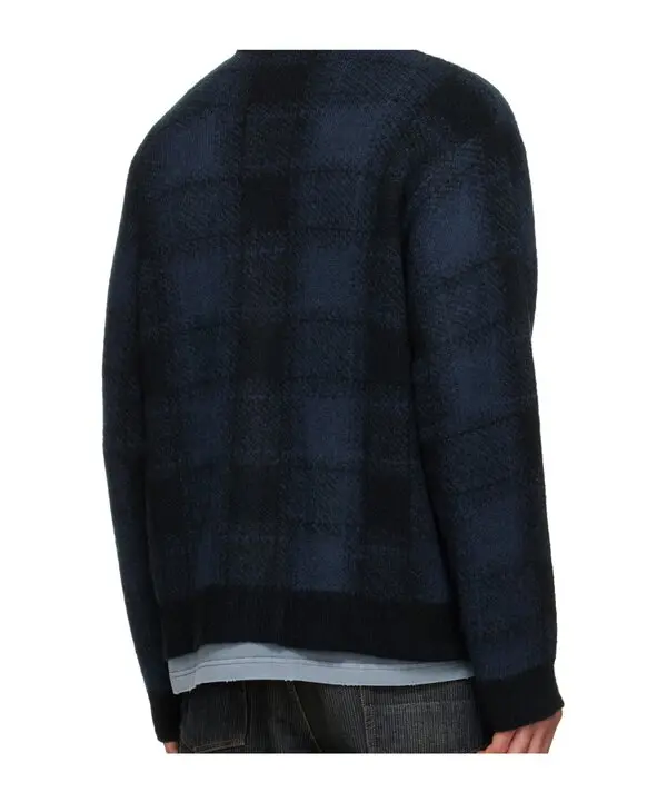 Carhartt Work In Progress Jacquard Check Long-sleeved Cardigan