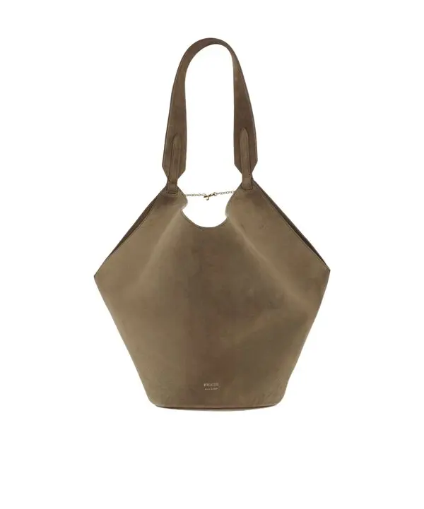 Khaite Lotus Small Tote Bag - Mud
