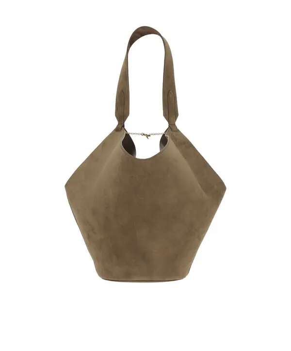 Khaite Lotus Small Tote Bag - Mud