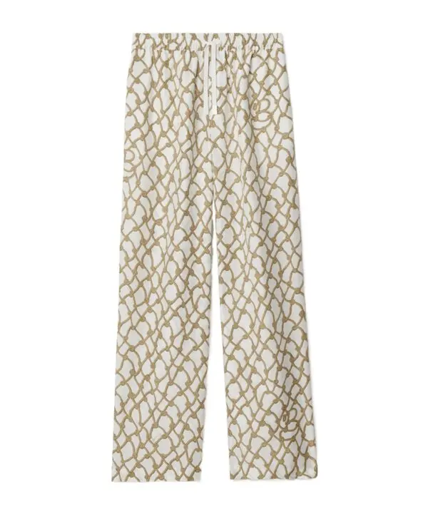 Burberry Knot Silk Trousers - Thatch