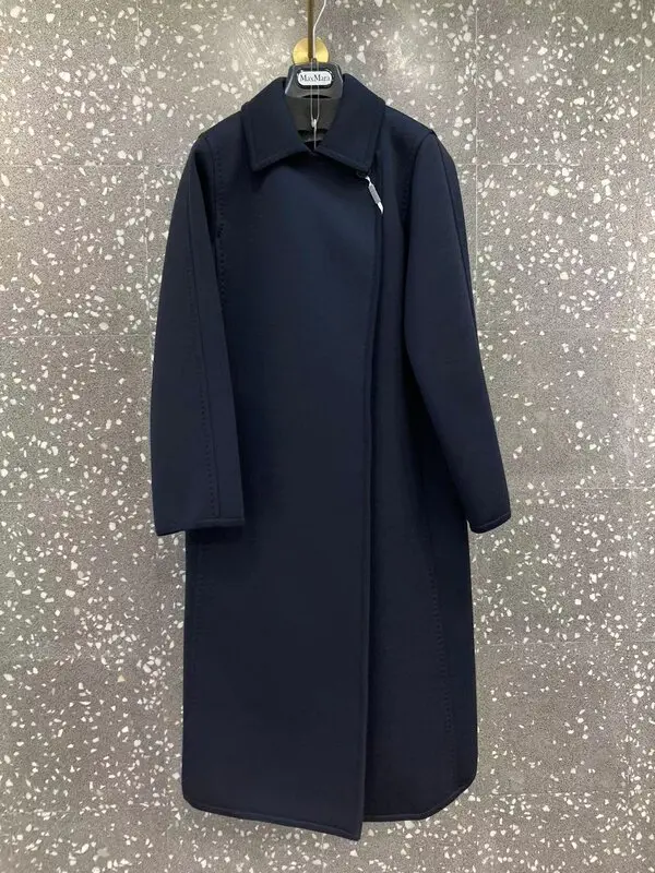 Max Mara Manuela Wool Coat - Dark Blue