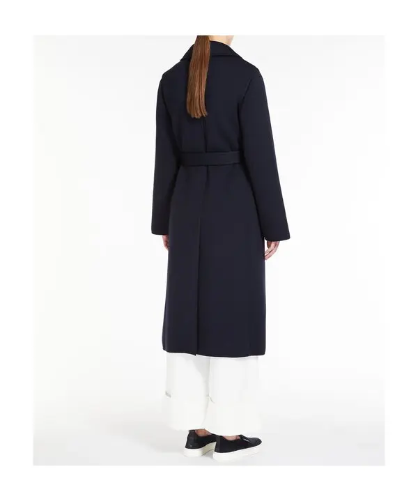 Max Mara Manuela Wool Coat - Dark Blue