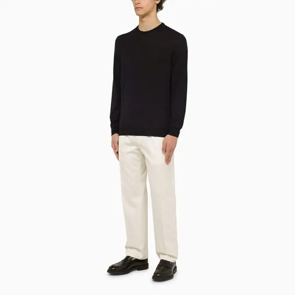 DRUMOHR Fine Knit Crew Neck Sweater - Black