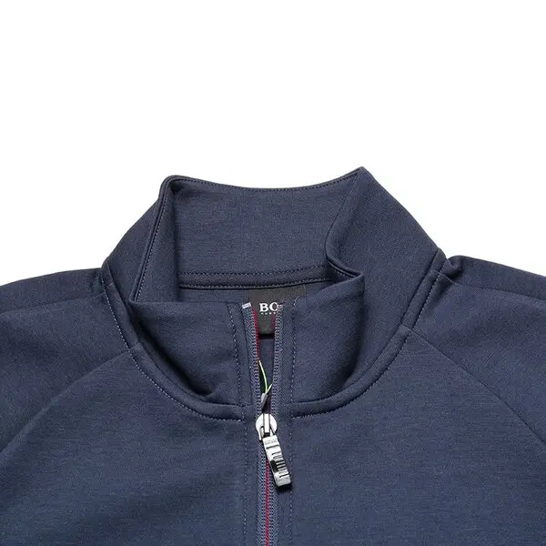 Hugo Boss Zip-up Casual Jacket With Logo Detail