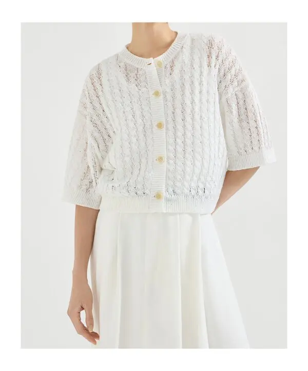 Brunello Cucinelli Sequin-embellished Knitted Cardigan