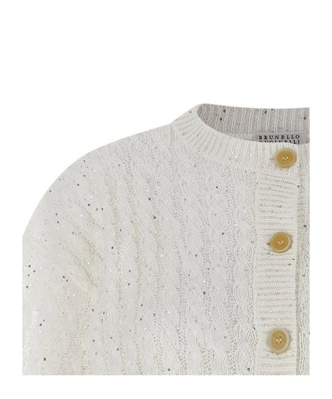Brunello Cucinelli Sequin-embellished Knitted Cardigan